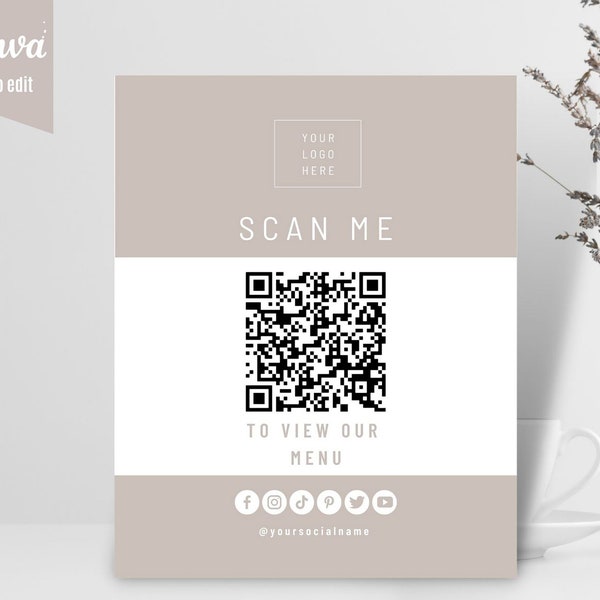Qr Code Order Signs - Etsy