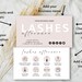 Boho Lash Aftercare Card Template, Lash Care Card, Lash Business Card ...