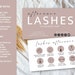 Boho Lash Aftercare Card Template, Lash Care Card, Lash Business Card ...