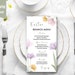 Easter Brunch Menu Template, Printable Floral Easter Menu Cards ...