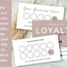 Boho Loyalty Card Template, Customer Loyalty Cards, DIY Editable ...