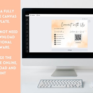 Connect With Us Template, Social Media Sign, Follow Us on Social Media ...