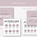 Boho Lash Aftercare Card Template, Lash Care Card, Lash Business Card ...