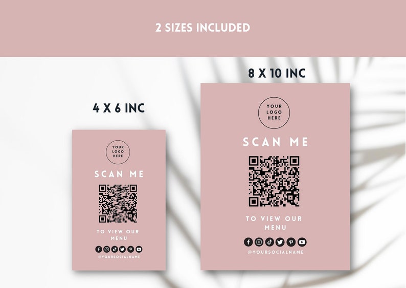 Scan to View Our Menu Sign, Menu QR Code Sign, Modern Menu QR Code ...