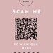 Scan to View Our Menu Sign, Menu QR Code Sign, Modern Menu QR Code ...