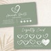 Green Loyalty Card Template, Customer Loyalty Cards, DIY Editable ...