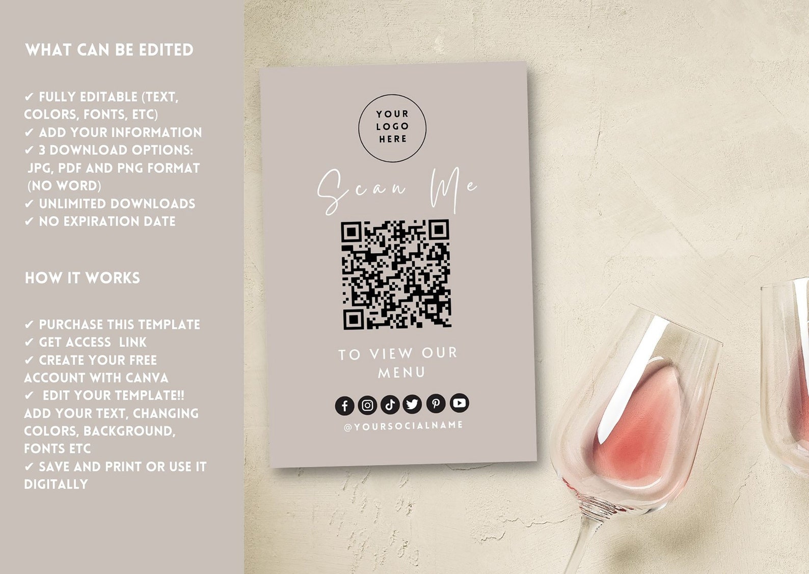Scan to View Our Menu Sign, Menu QR Code Sign, Modern Menu QR Code ...