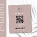 Scan to View Our Menu Sign, Menu QR Code Sign, Modern Menu QR Code ...