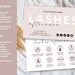 Boho Lash Aftercare Card Template, Lash Care Card, Lash Business Card ...