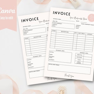 Craft Business Invoice Form, Pink Custom Order Form Template, Printable ...