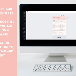 Craft Show Business Bundle Canva Template, Pink Order Form, Price List ...