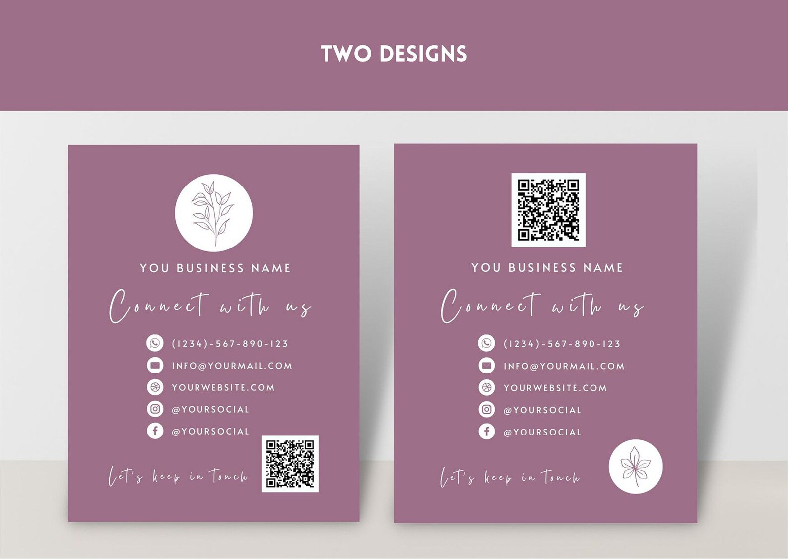 Social Media Sign Connect With Us Sign Small Business Sign - Etsy