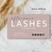 Boho Lash Aftercare Card Template, Lash Care Card, Lash Business Card ...