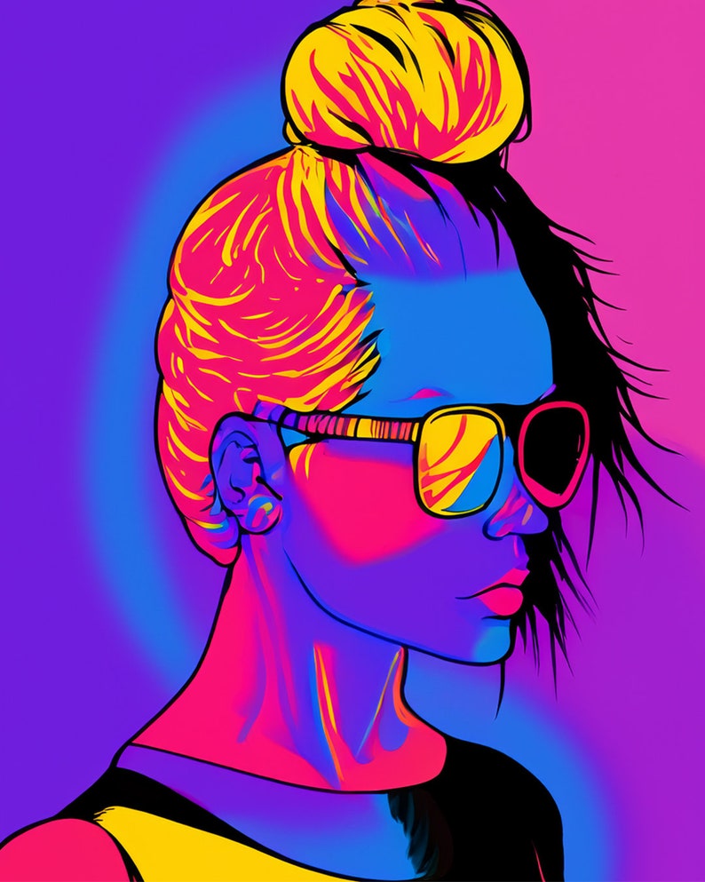 20 Different Retro Posters, Vintage, Colorful, Posters, Wall Art ...