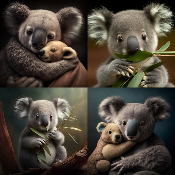 Cute Koala Eating