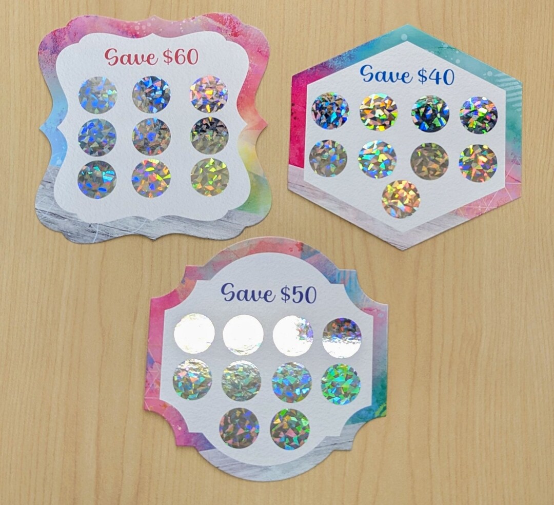 Scratch off Mystery Challenge - Save 150 - 3 Mystery Scratch Offs - Etsy