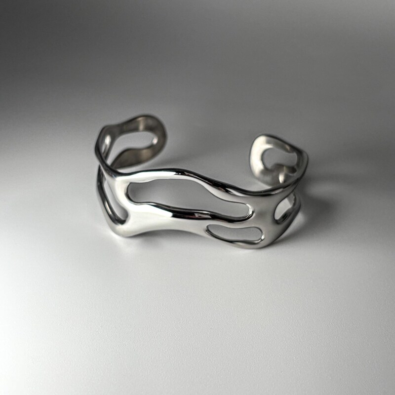 Silver Arm Cuffs Thick - Etsy