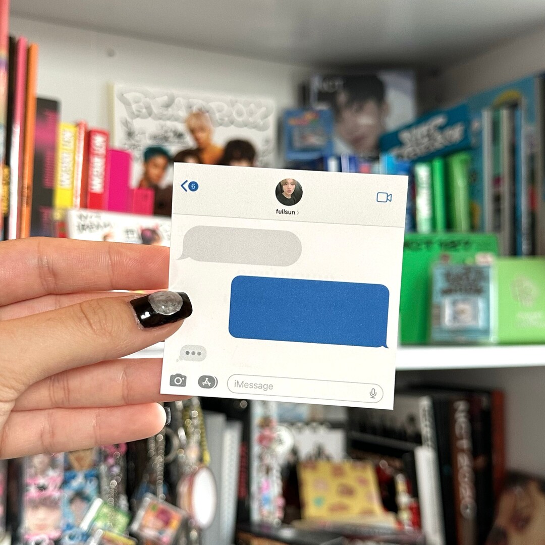 Custom Imessage Memo Sheet Collection - Kpop Stationary Accessories ...