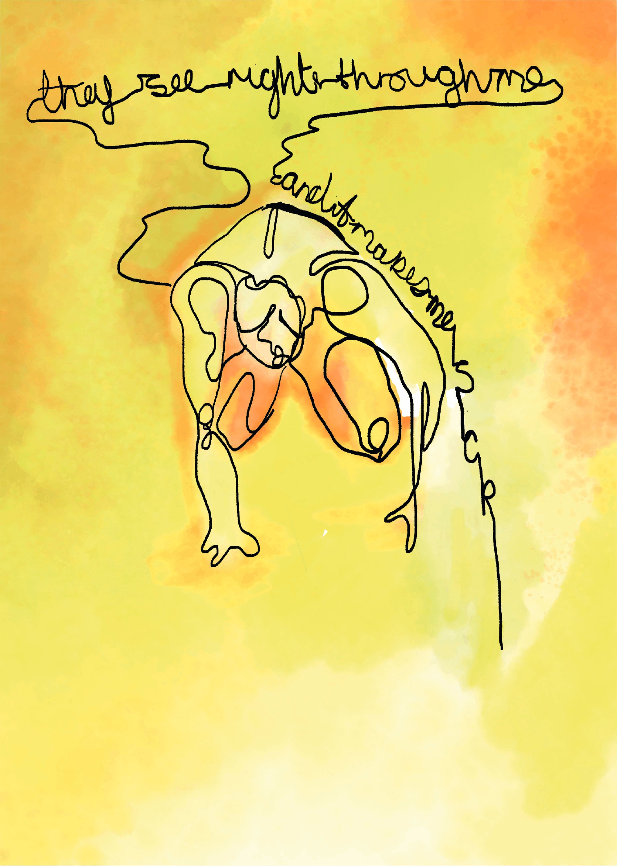 Abstract Male LGBT A5 Print 100% Recycled Coming Out Art Wall Deco ...