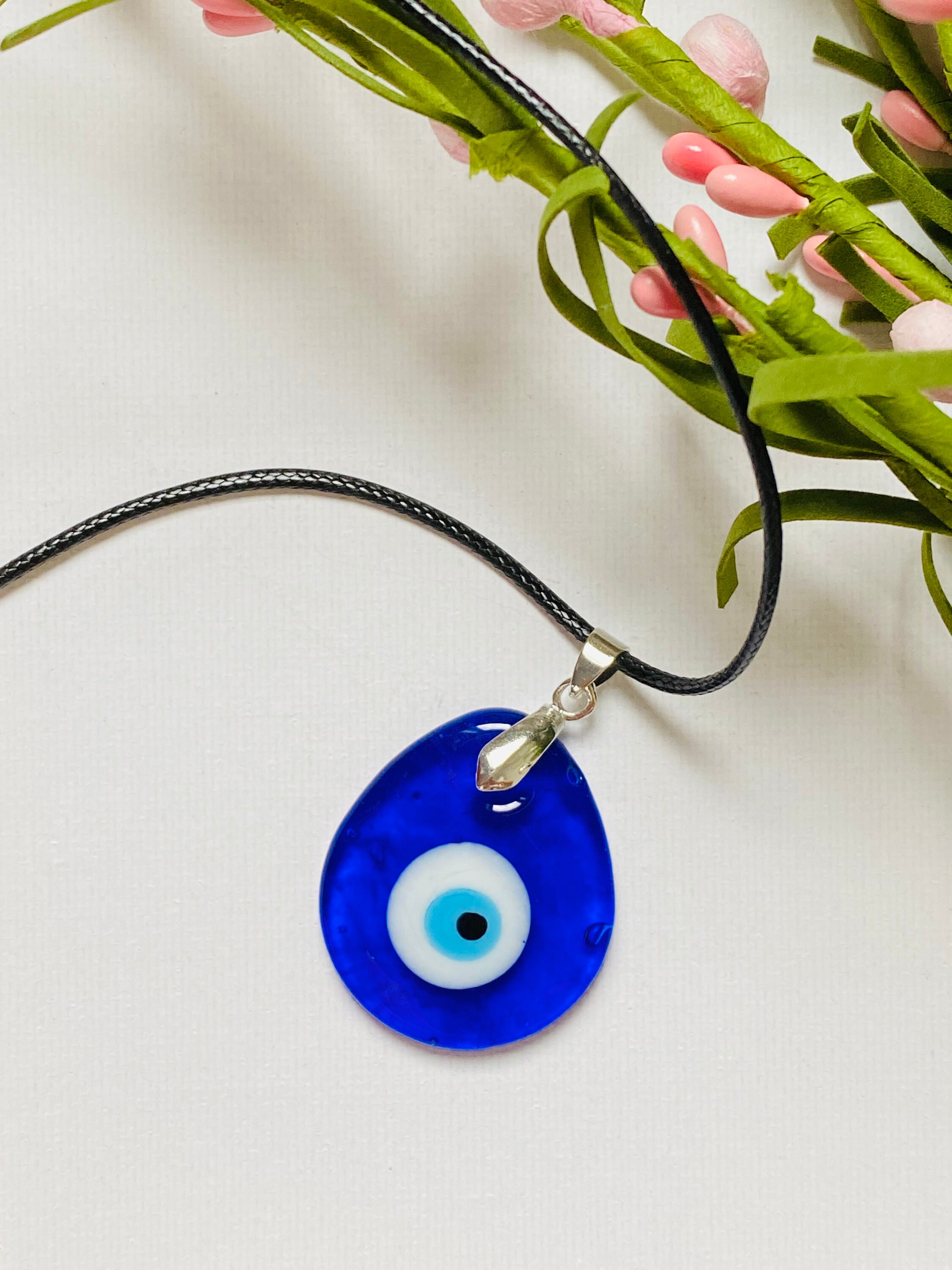 30mm Evil Eye Necklace Blue Eye Pendant Necklace Christmas | Etsy Canada