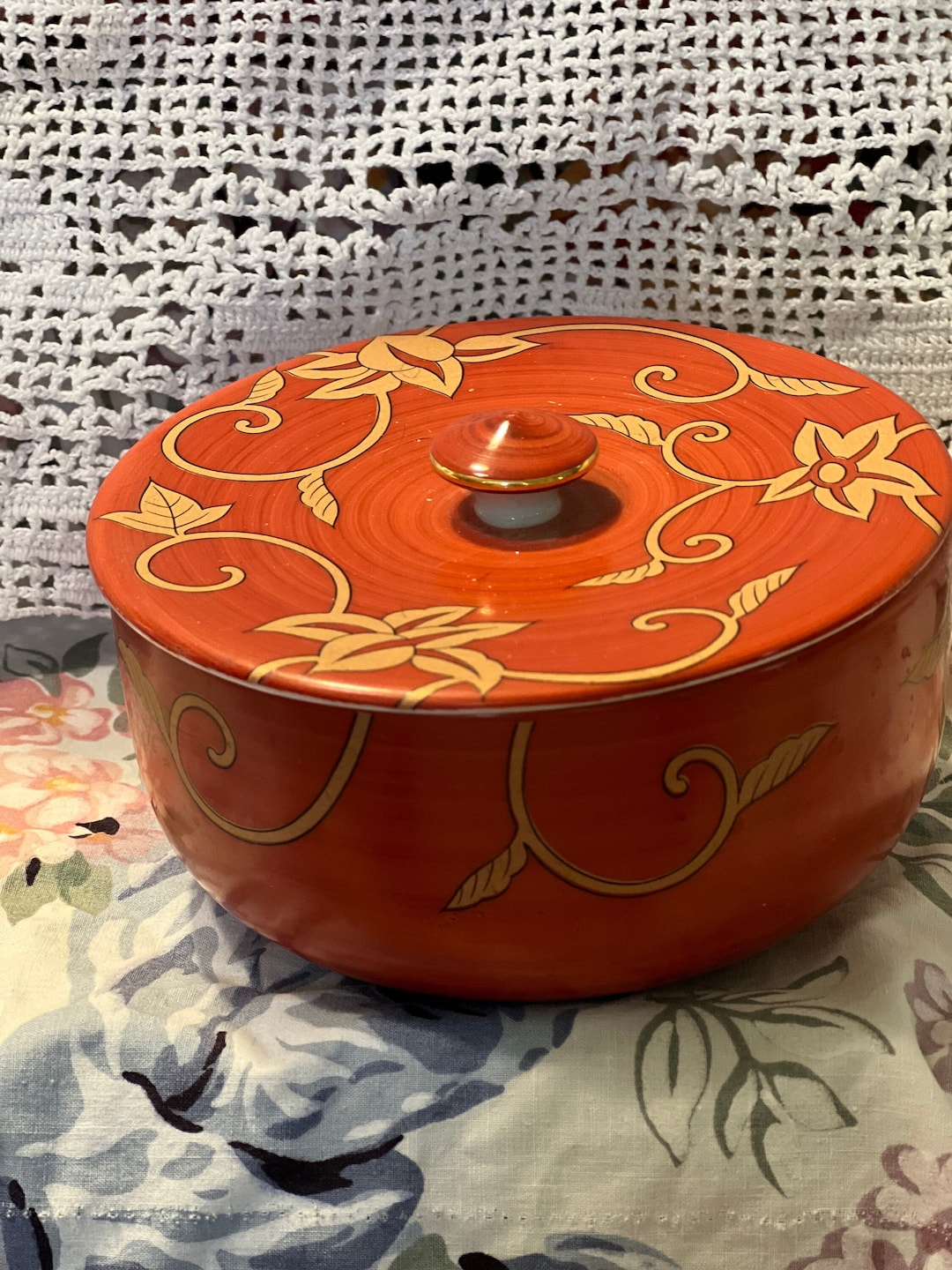 Japanese Red Bowl With Lid - Etsy