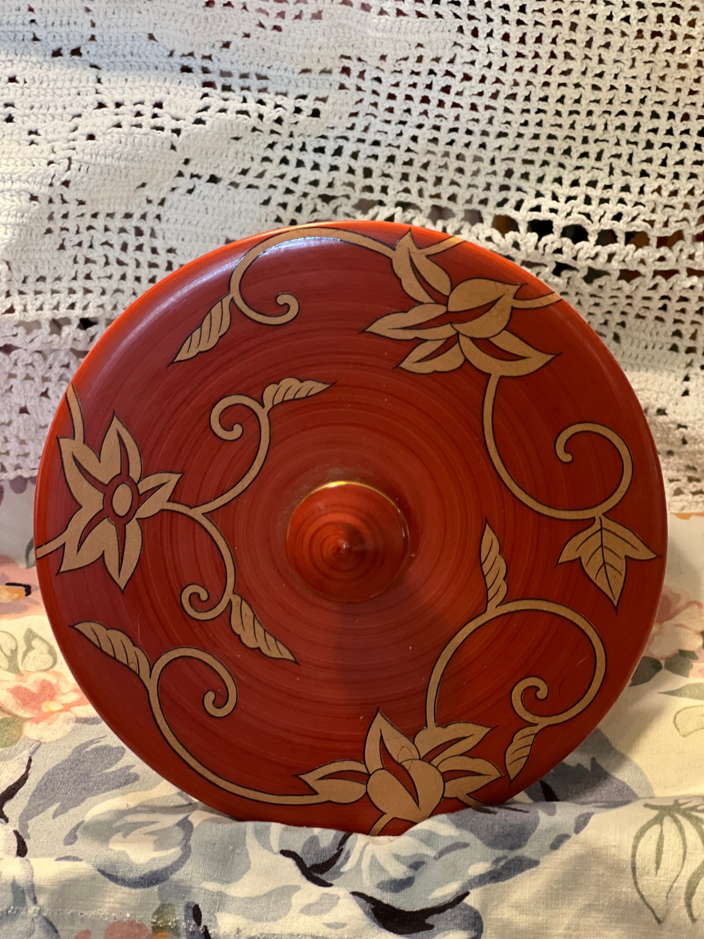 Japanese Red Bowl With Lid - Etsy