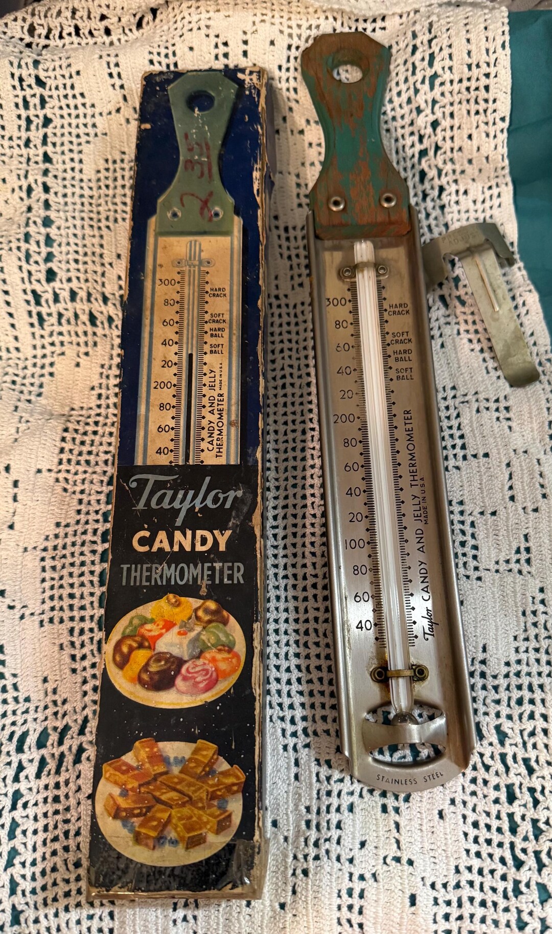 Vintage Taylor Candy Thermometer in Original Box - Etsy