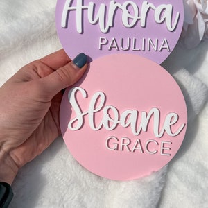 Custom Acrylic Baby Name Sign: 3D Nursery Decor - Etsy