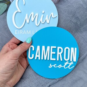 3D Acrylic Baby Name Sign Custom Acrylic Sign Hospital Name Sign Name ...