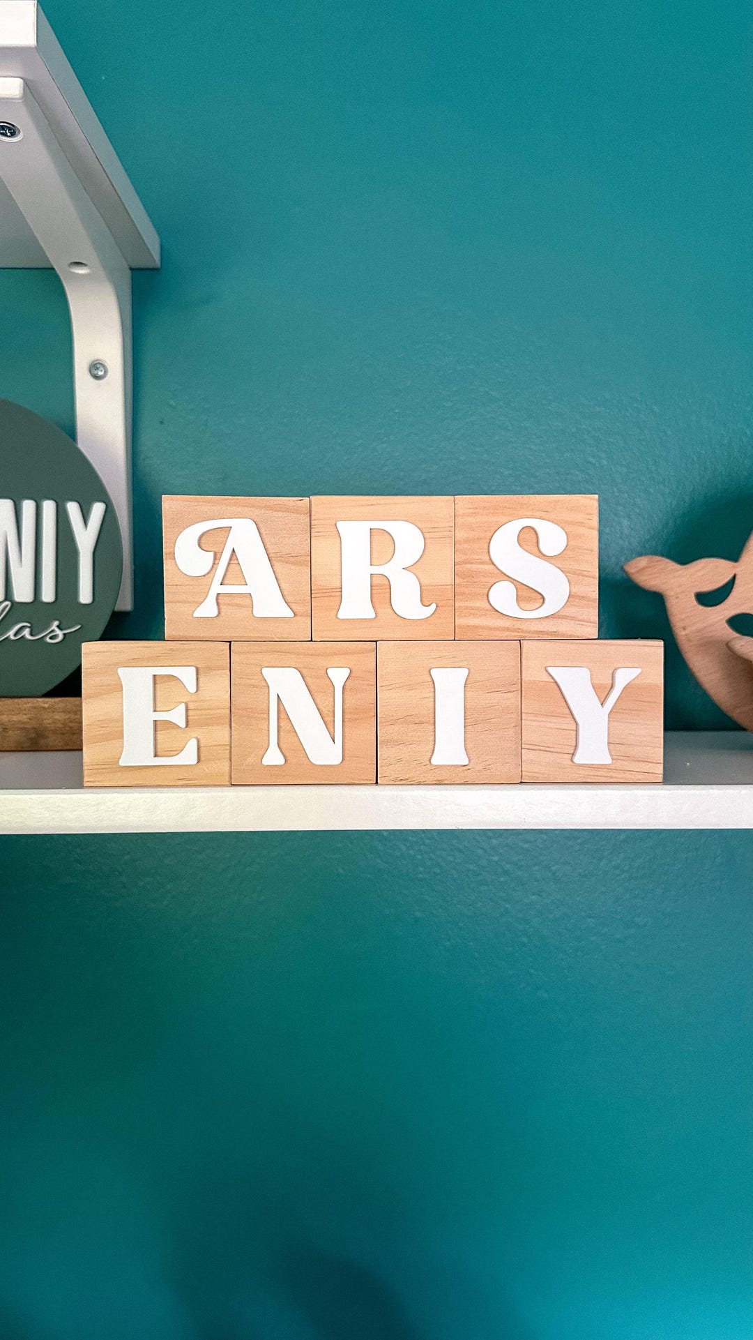 Personalized Wooden Name Blocks – Nursery Decor, Baby Shower Gift - Etsy