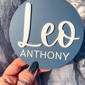 3D Acrylic Baby Name Sign Custom Acrylic Sign Hospital Name Sign Name ...