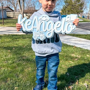 Boys Wall Decor Sign| Baby Name Sign| 3D Nursery Sign| Boy Name Sign ...