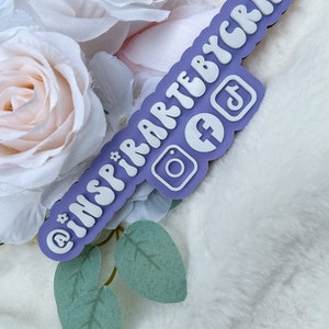 Instagram Tag Name Physical Watermark Acrylic Username Tag small ...