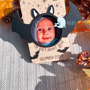 Baby’s First Halloween| Fridge Photo Magnet| Pumpkin Photo Frame ...