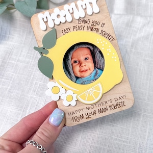 Fridge Photo Magnet| Gift for Mom| Mother's Day Gift| Gift for Grandma ...