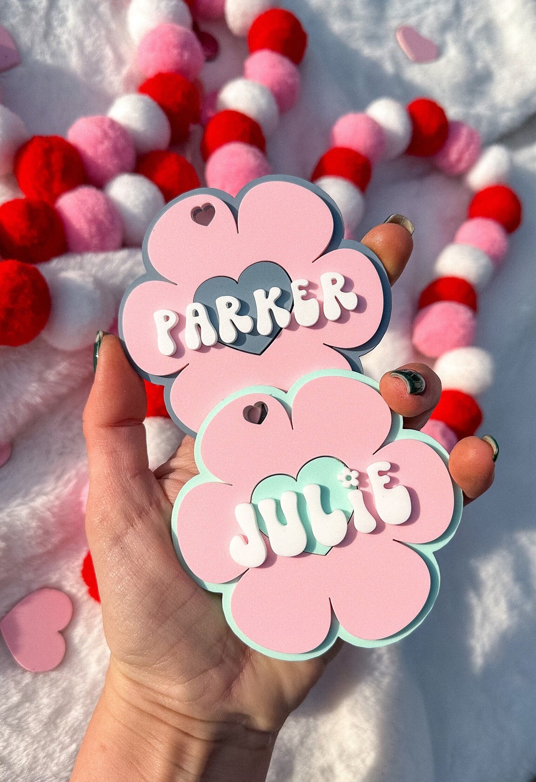 Daisy Custom Bag Tag | Bogg Bag Tag Charm| Acrylic Keychain| Groovy ...