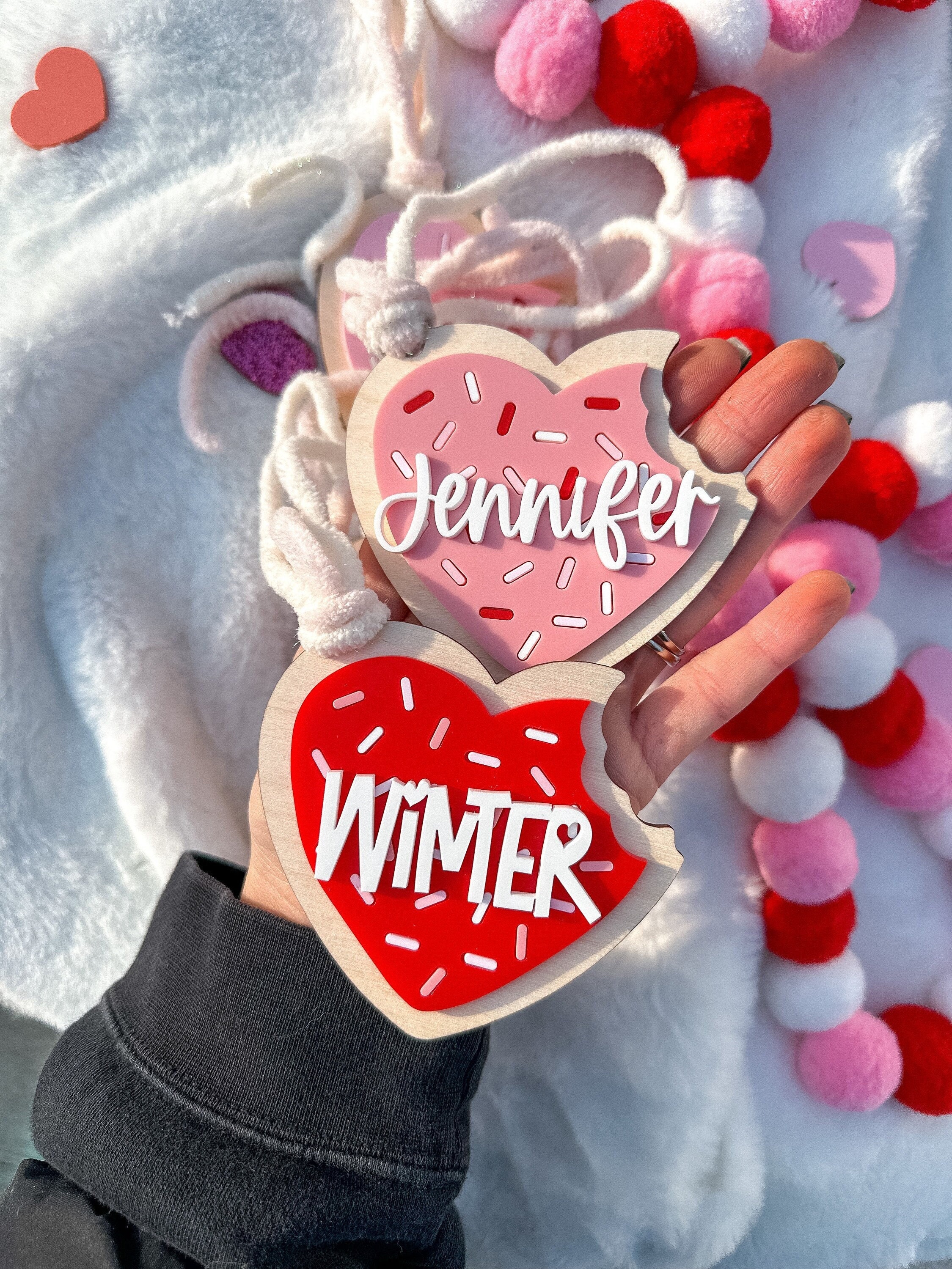 Heart Cookie Valentines Day Tags| Heart Tag| Valentines Tags ...