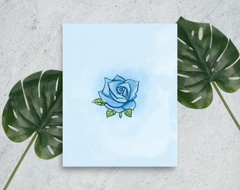 Stunning Blue Rose Poster Add a Touch of Elegance to Your Home Decor - Etsy