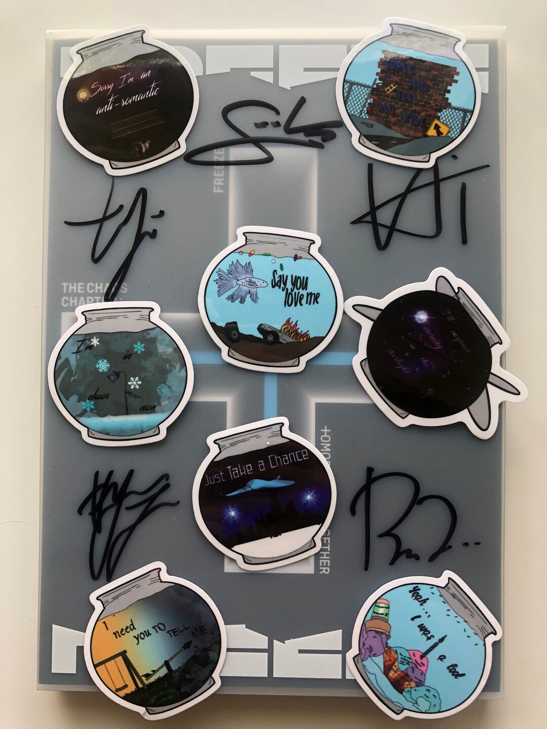 Freeze Sticker Set - Etsy