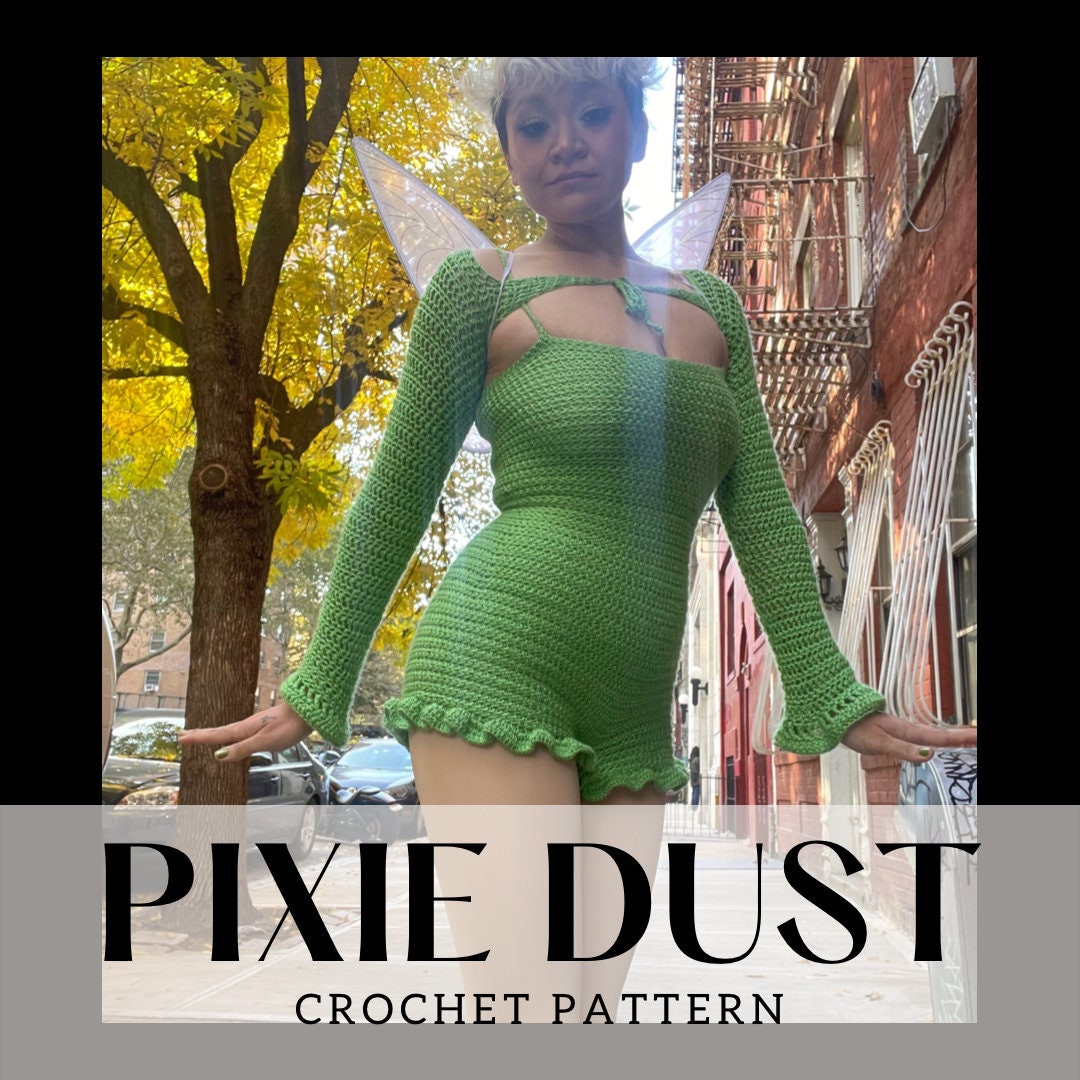 Pixie Dust ||DIGITAL DOWNLOAD, Crochet Pattern, Romper, off Shoulder ...