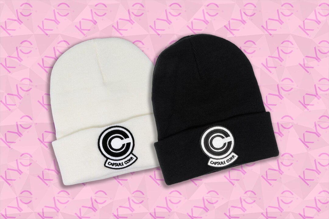 Capsule Corp Logo | Embroidered Cuffed Beanie | Multiple Colors | Men ...