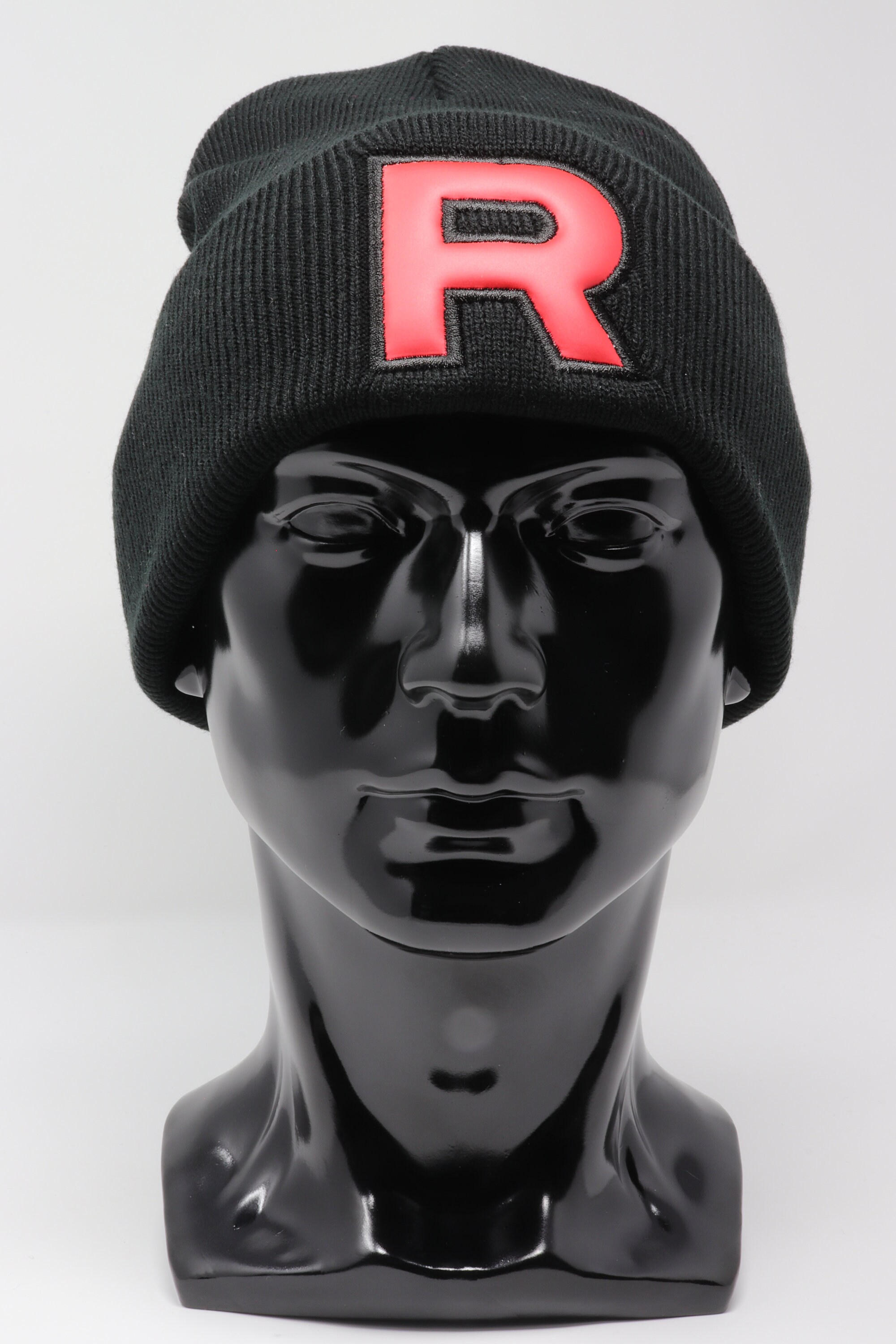 Team Rocket Embroidered Black Cuffed Beanie Multiple | Etsy