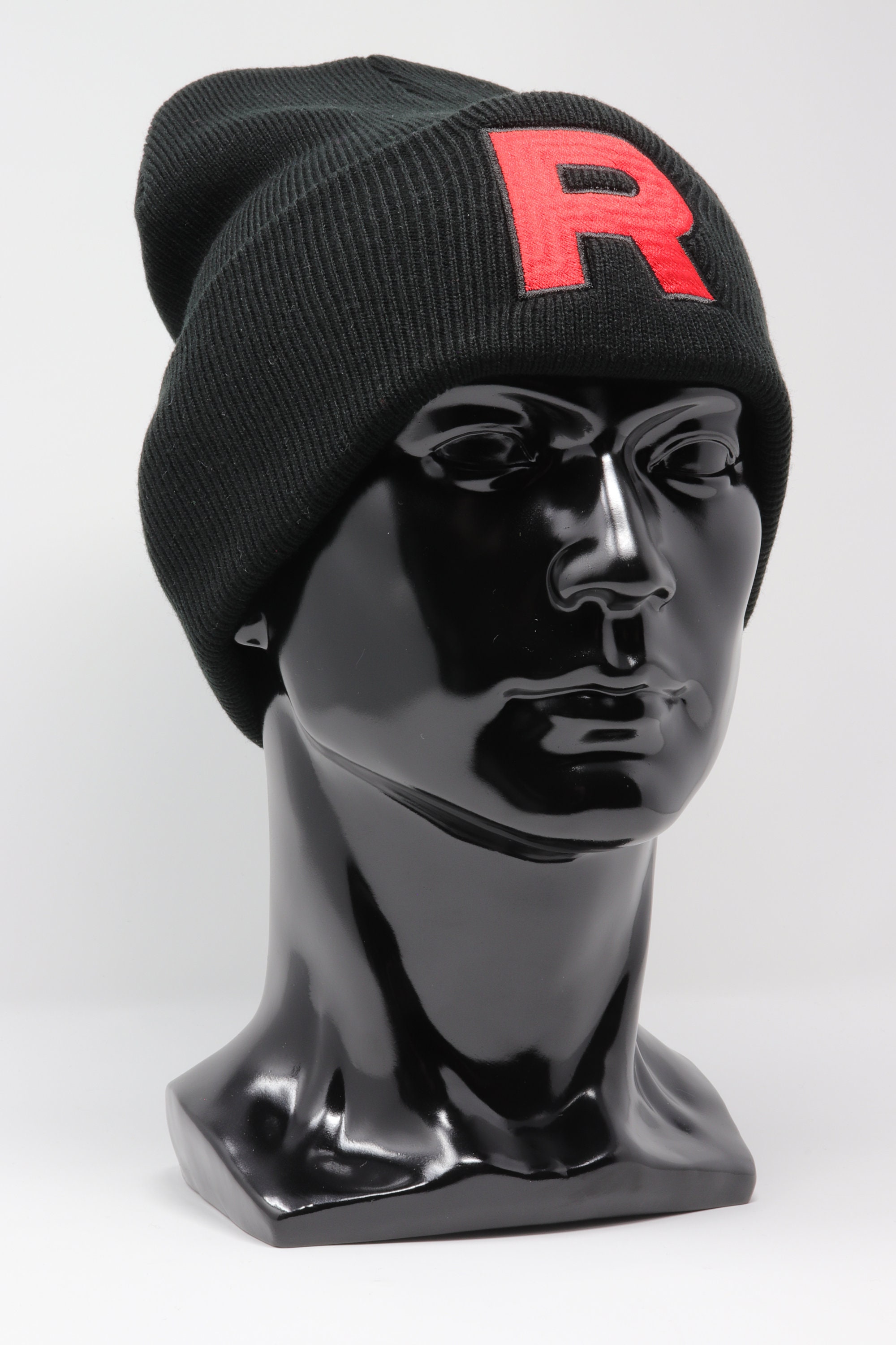 Team Rocket Embroidered Black Cuffed Beanie Multiple | Etsy