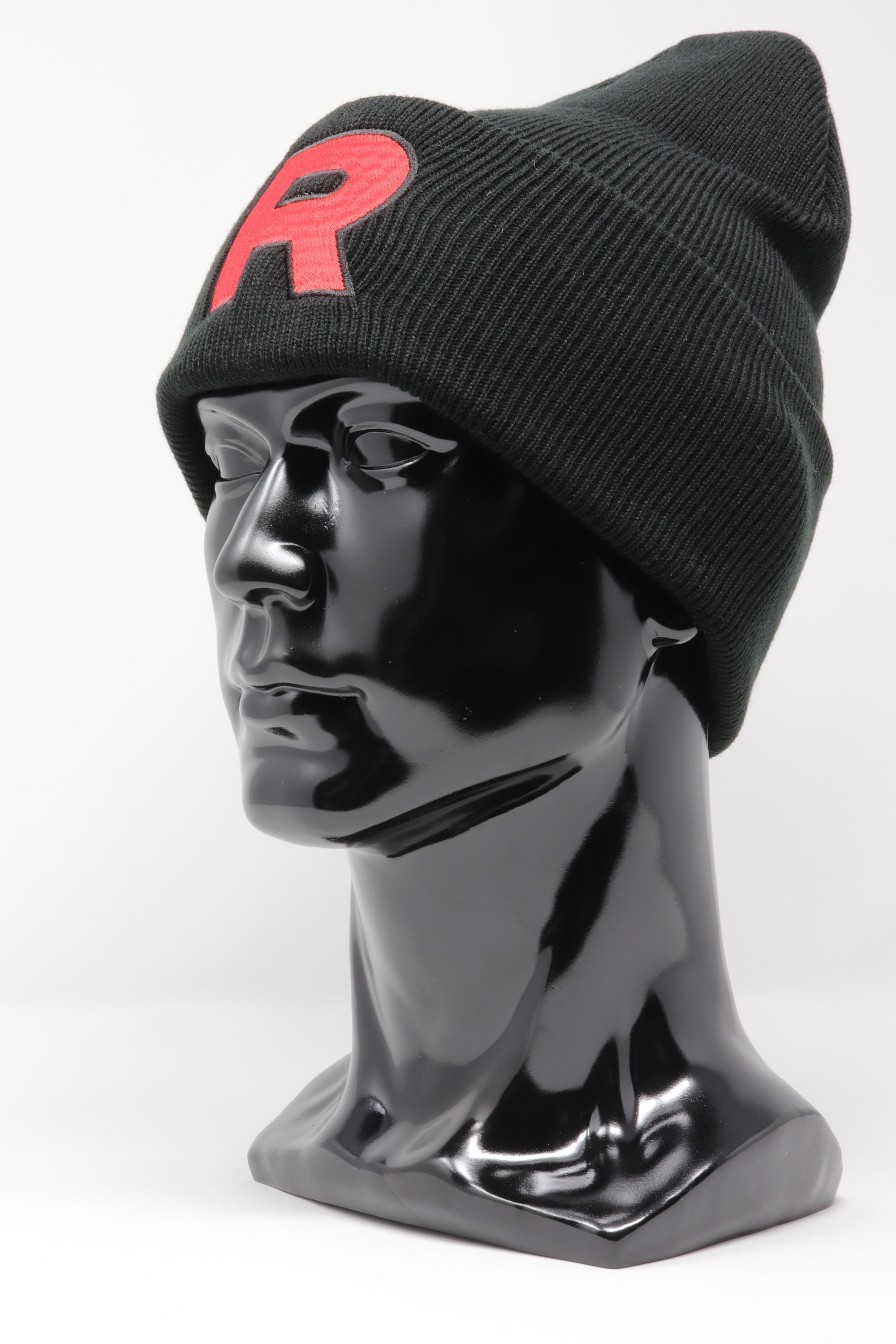 Team Rocket Embroidered Black Cuffed Beanie Multiple | Etsy