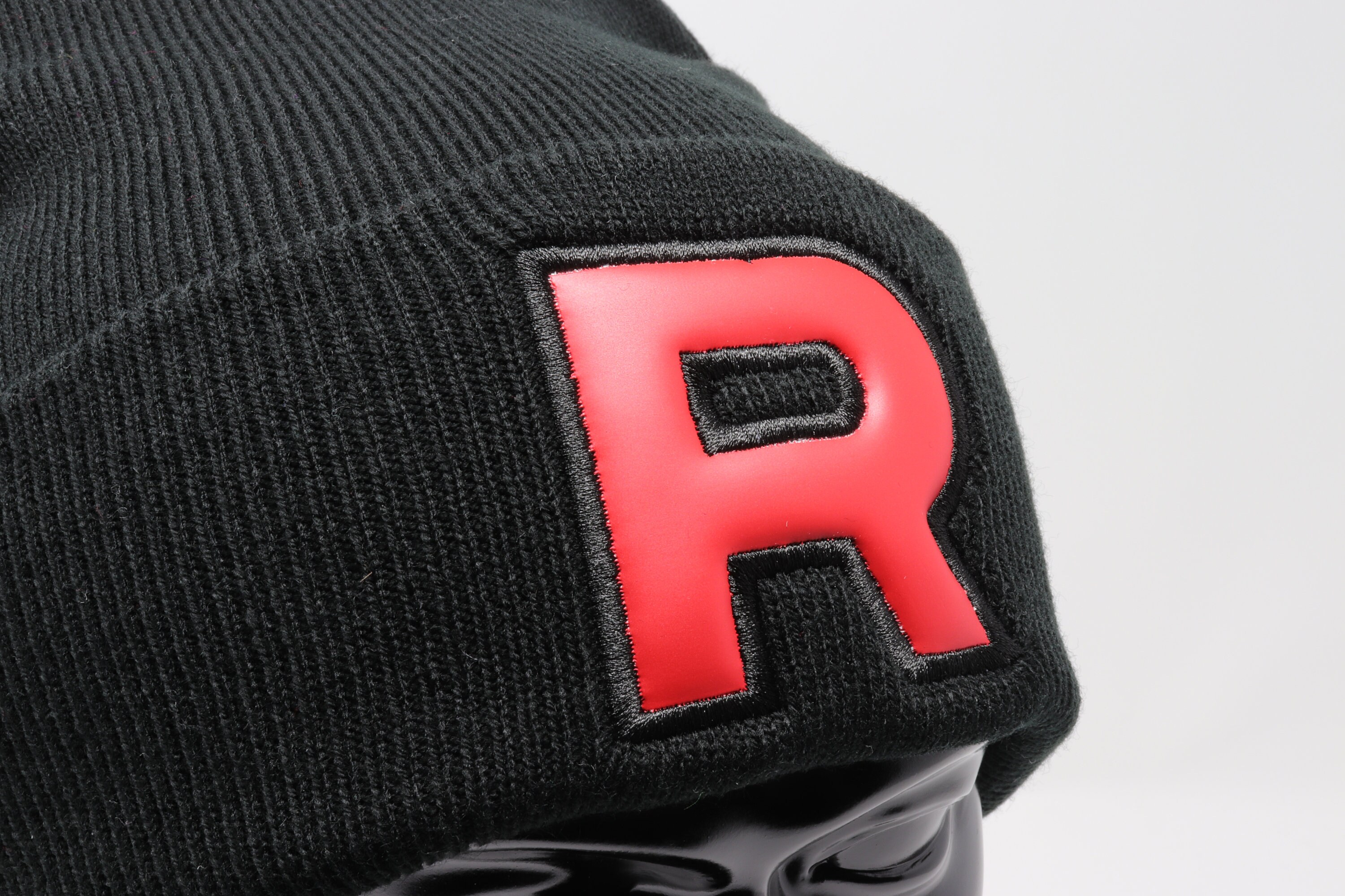 Team Rocket | Embroidered Black Cuffed Beanie | Multiple Styles | Men ...