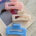 Medium Rectangle 90's Inspired Claw Clip Pink and Blue - Etsy