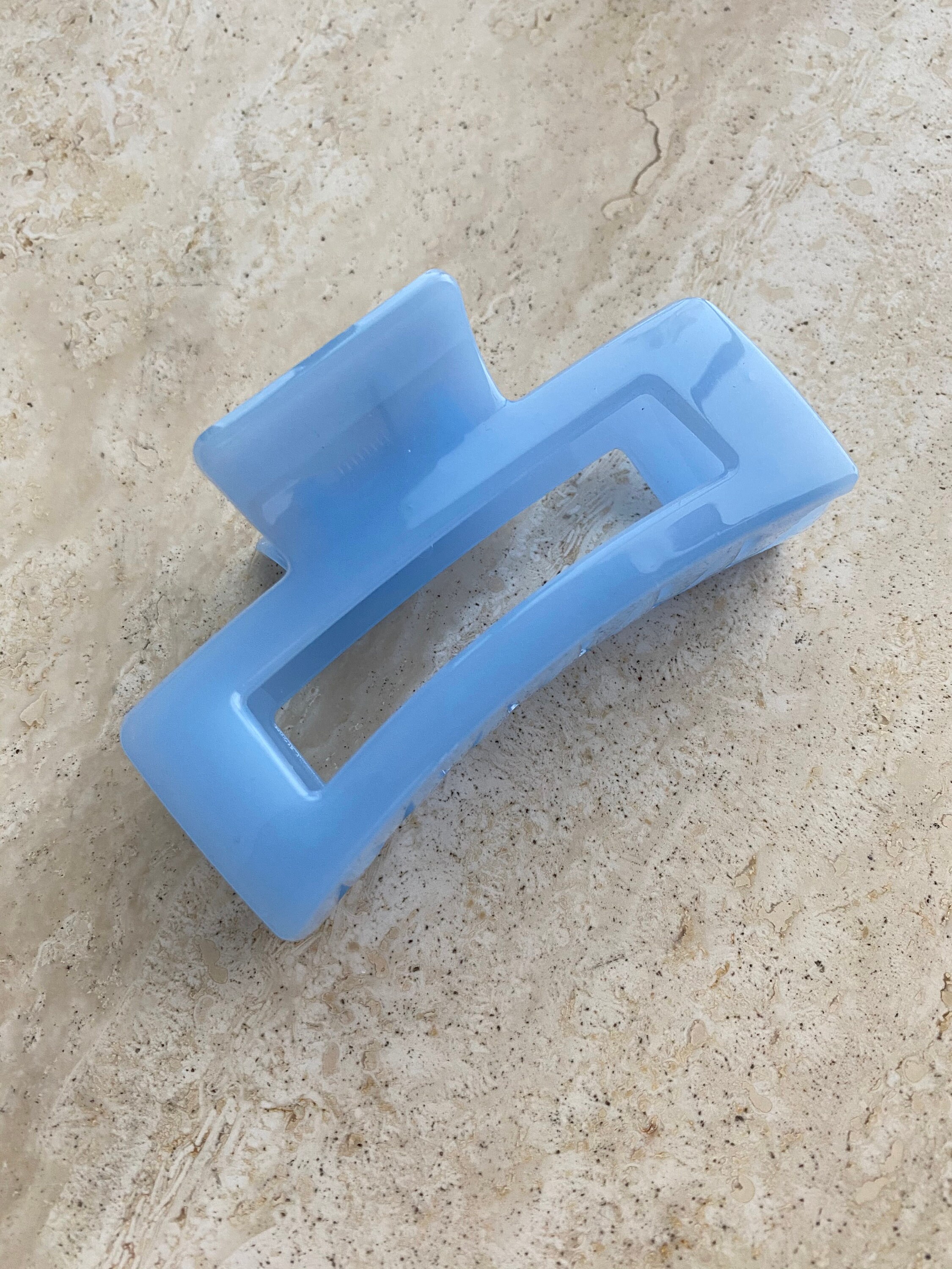 Medium Rectangle, 90's Inspired Claw Clip, Pink and Blue Hair Clip ...