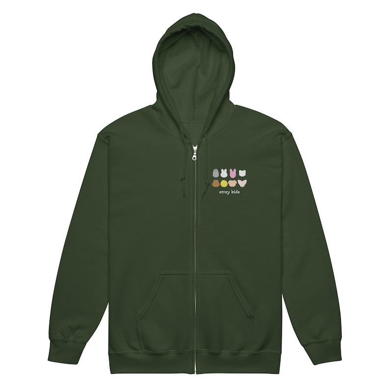 Stray Kids SKZ Skzoo Embroidered Hoodie Jacket - Etsy