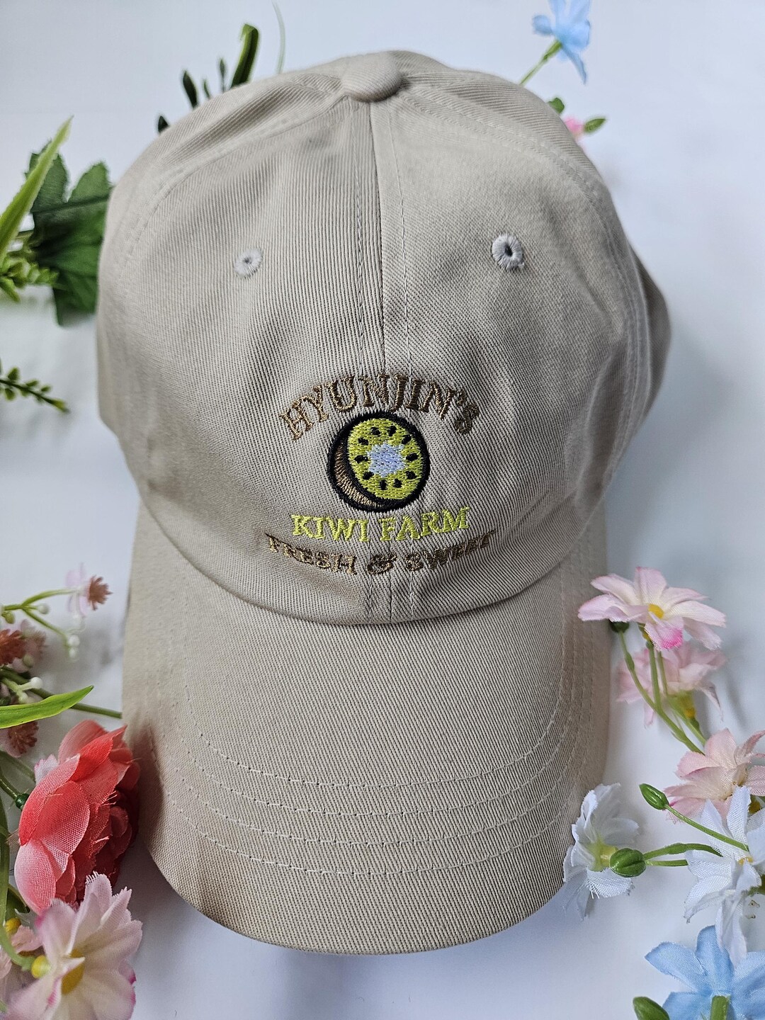 Stray Kids SKZ Hwang Hyunjin Kiwi Farm Embroidered Dad Cap Hat - Etsy