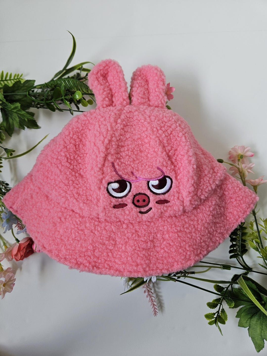 Stray Kids SKZ Skzoo Seo Changbin Dwaekki Fluffy Embroidered Bucket Hat ...